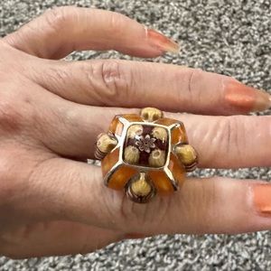 Alan K | Jewelry | Murano Glass Silver 925 Ring By Alan K 2mr29 | Poshmark